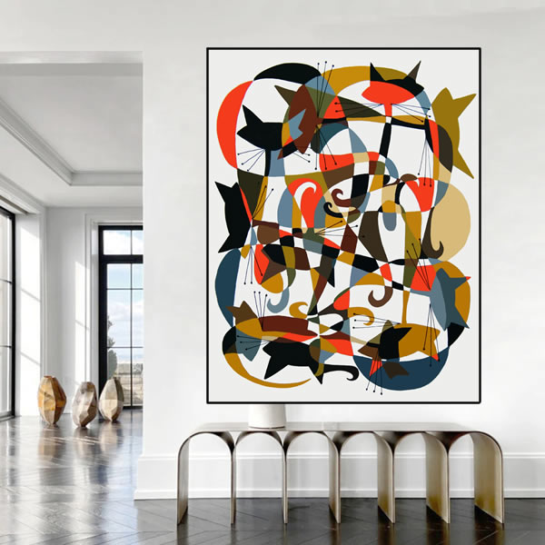 A271 – Gatos Coloridos – Print Galeria